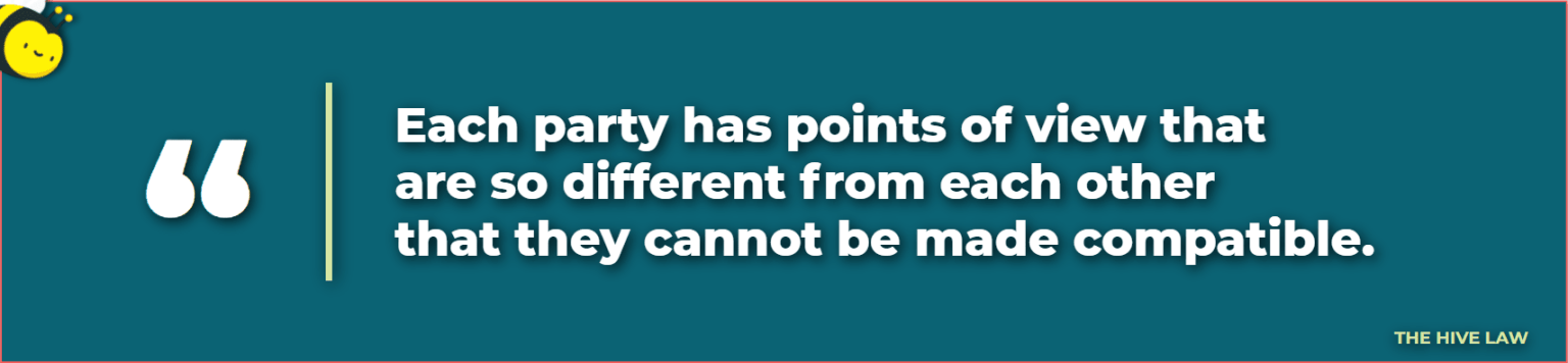 Irreconcilable differences?